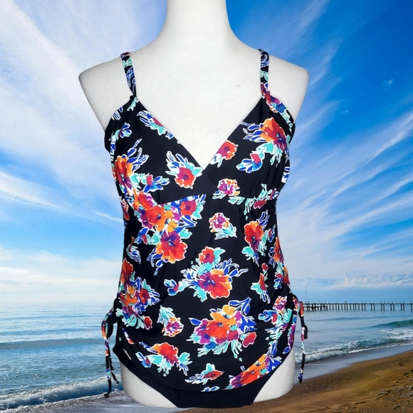 Tropical Escape | Swim | Tropical Escape Vibrant Print Adjustable Sides ...
